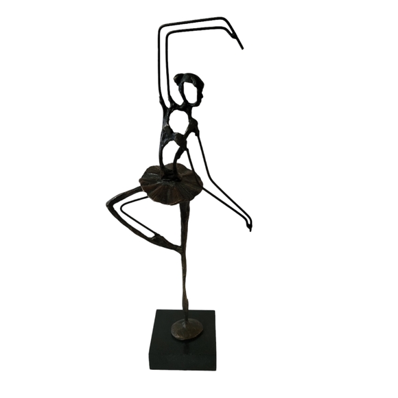 Vintage | Accents | Brutalist Bronze Ballerina Alberto Giacometti Style ...